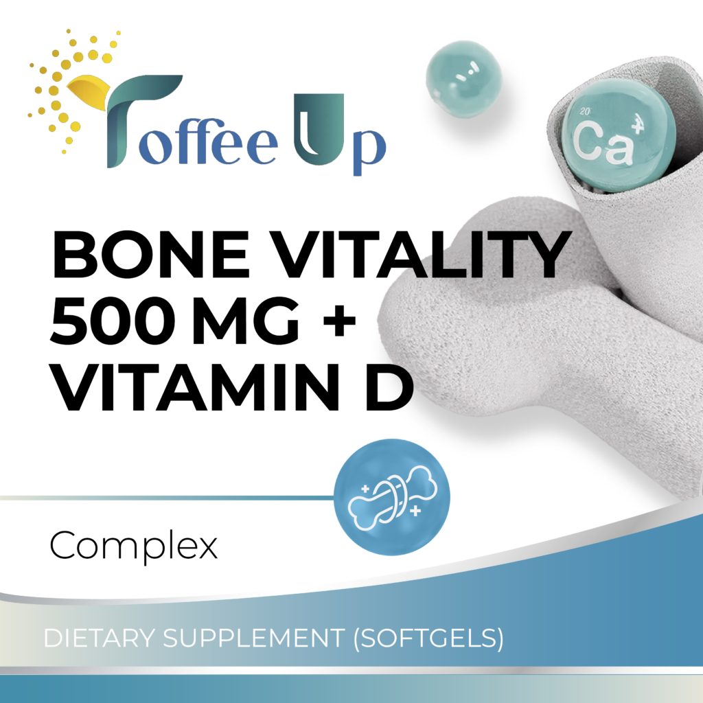 BONE VITALITY 500 MG + VITAMIN D - Toffee Up