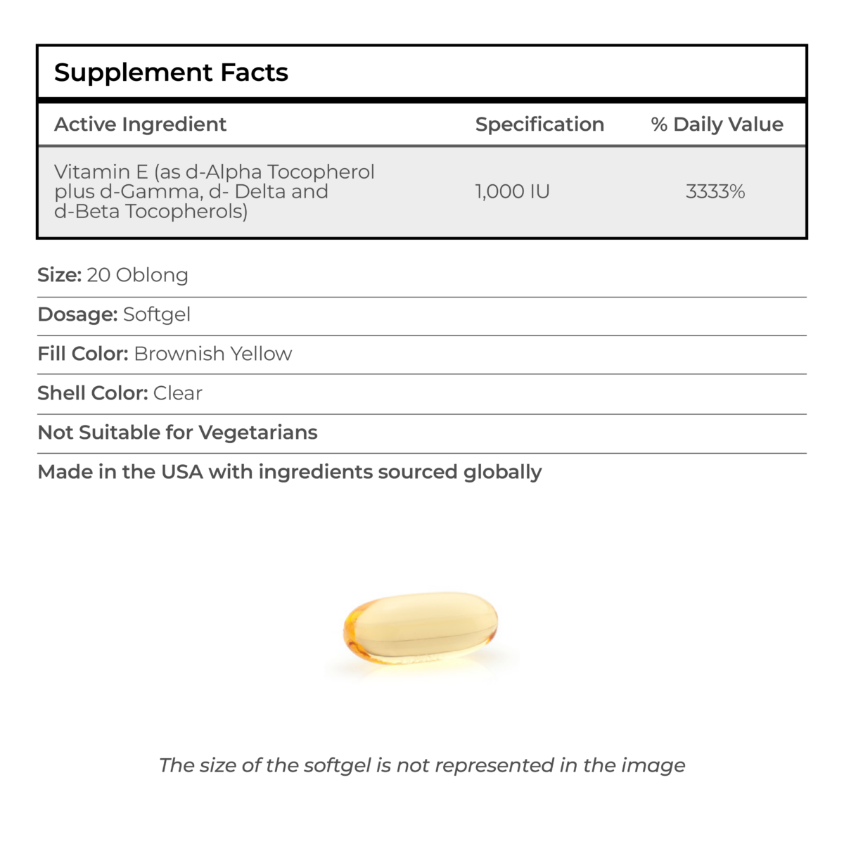 E COMPLEX 1,000 IU Mix d-Alpha & Beta/Gamma /Delta Toco - Dietary ...