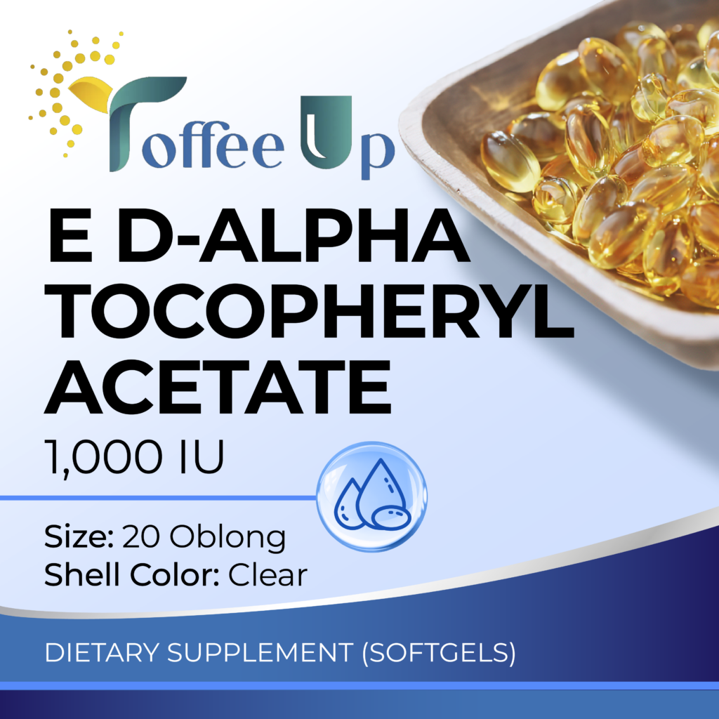 E D-ALPHA TOCOPHERYL ACETATE 1,000 IU - Toffee Up