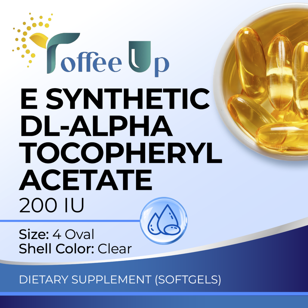 E SYNTHETIC DL-ALPHA TOCOPHERYL ACETATE 200 IU - Toffee Up