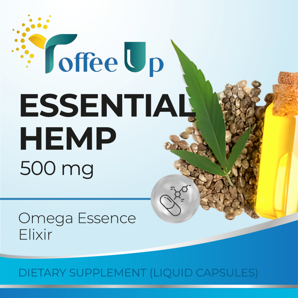 ESSENTIAL HEMP 500MG LIQUID CAPSULES - OMEGA ESSENCE ELIXIR - Dietary ...